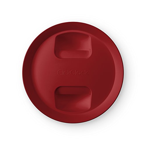 Click Clack Pantry Canister, 2.4-Quart, Red Lid