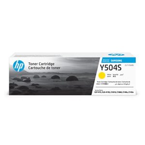 hp samsung electronics su502a clt-y504s toner for clp-415nw, clx-4195fw, sl-c1810w, sl-c1860fw, yellow