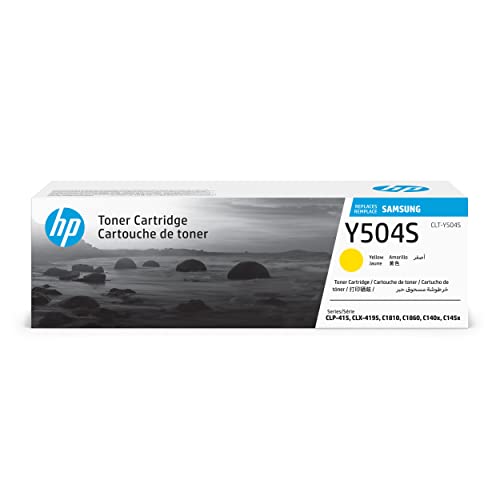 HP Samsung Electronics SU502A CLT-Y504S Toner for CLP-415NW, CLX-4195FW, SL-C1810W, SL-C1860FW, Yellow