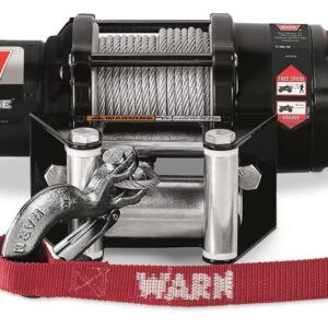 WARN ProVantage 3500 Winch - 3500 lb. Capacity, 50' of 3/16" Wire Rope, Roller Fairlead, Wired Remote Control, Weather-Sealed, for ATV/UTV