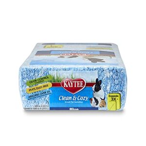 Kaytee Clean & Cozy Blue Bedding For Guinea Pigs, Rabbits, Hamsters, Gerbils and Chinchillas, 24.6 Liter