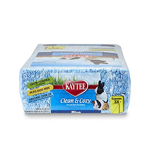 Kaytee Clean & Cozy Blue Bedding For Guinea Pigs, Rabbits, Hamsters, Gerbils and Chinchillas, 24.6 Liter