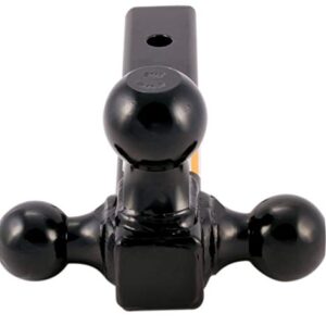 MaxxHaul 70270 Trailer Hitch Hollow Shaft Triple Ball Mount - Black