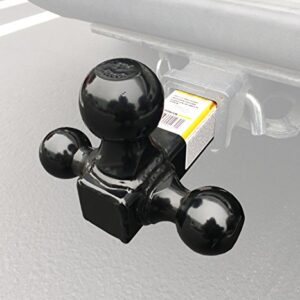 MaxxHaul 70270 Trailer Hitch Hollow Shaft Triple Ball Mount - Black