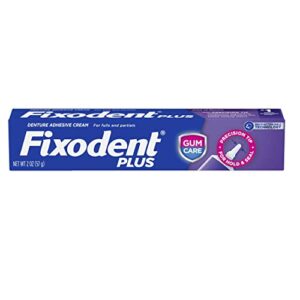 Fixodent Plus Denture Adhesive Cream 2 oz (Pack of 3)