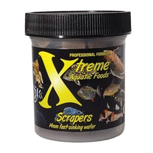 xtreme aquatic fish food - nutritionally balanced professional formula - balanced amino acid profile and no hormones - made in usa – sinking fish food bottom feeder and catfish pellets (2 oz)