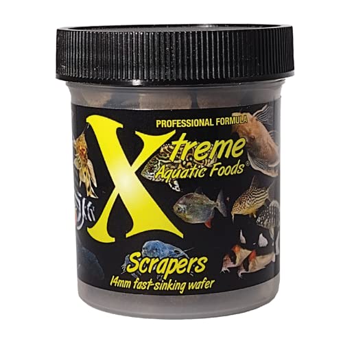 Xtreme Aquatic Fish Food - Nutritionally Balanced Professional Formula - Balanced Amino Acid Profile and No Hormones - Made in USA – Sinking Fish Food Bottom Feeder and Catfish Pellets (2 oz)