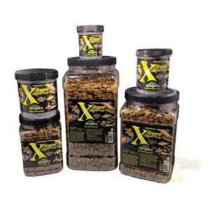 Xtreme Aquatic Fish Food - Nutritionally Balanced Professional Formula - Balanced Amino Acid Profile and No Hormones - Made in USA – Sinking Fish Food Bottom Feeder and Catfish Pellets (2 oz)