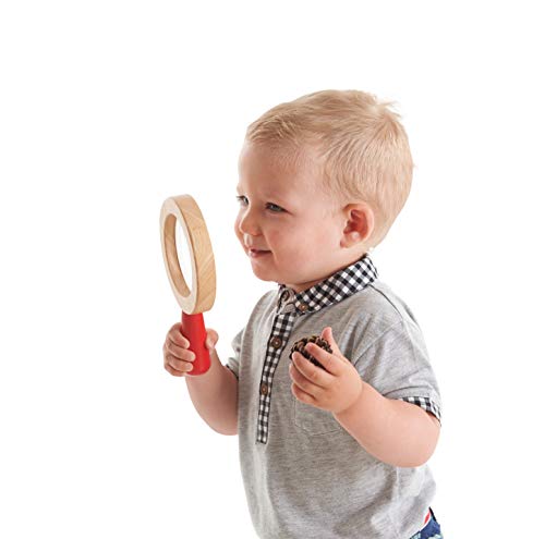 TickiT-72225 Wooden Hand Lens - Magnifying Lens for Toddlers & Children - Wooden Magnifier