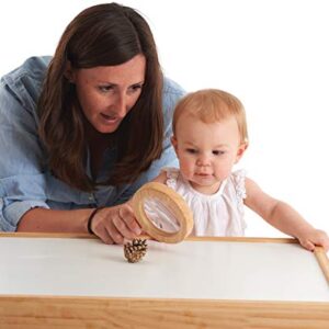 TickiT-72225 Wooden Hand Lens - Magnifying Lens for Toddlers & Children - Wooden Magnifier