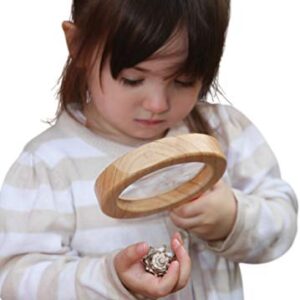 TickiT-72225 Wooden Hand Lens - Magnifying Lens for Toddlers & Children - Wooden Magnifier