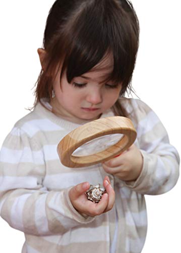 TickiT-72225 Wooden Hand Lens - Magnifying Lens for Toddlers & Children - Wooden Magnifier