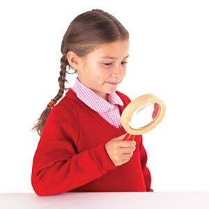 TickiT-72225 Wooden Hand Lens - Magnifying Lens for Toddlers & Children - Wooden Magnifier