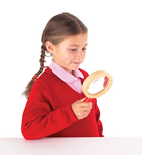 TickiT-72225 Wooden Hand Lens - Magnifying Lens for Toddlers & Children - Wooden Magnifier