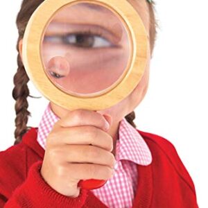 TickiT-72225 Wooden Hand Lens - Magnifying Lens for Toddlers & Children - Wooden Magnifier