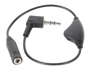 stellar labs inline volume control for 3.5mm headphones,black