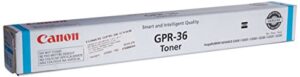 canon 3783b003aa (gpr-36) toner, 19,000 page-yield, cyan