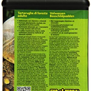 Exo Terra Forest Tortoise Food, Soft Pellets for Reptiles, Adult, 20.8 Oz., PT3226