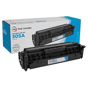 ld products remanufactured toner cartridge compatible replacement for hp 305a ce411a (cyan) hp305a hp laserjet & laserjet pro: 300 color mfp m375nw, 400 color m451dn, pro 400 color m475dn, m475dw