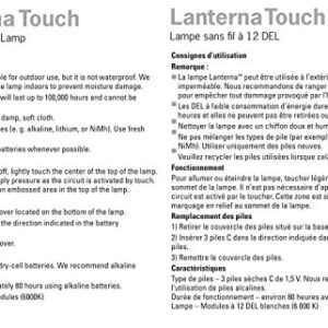 LIGHT IT! by Fulcrum, 24411-107 Lanterna Touch, Bronze, Single Pack