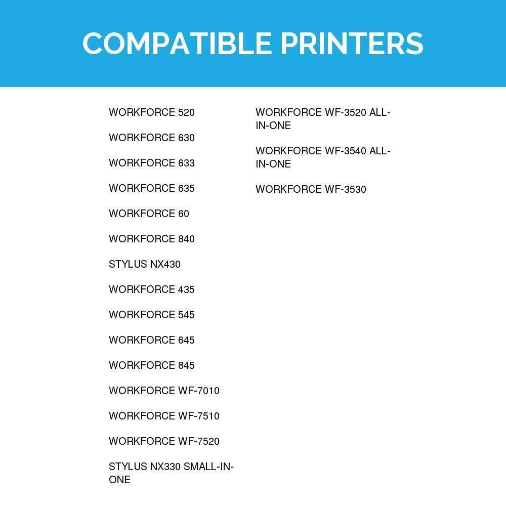 LD Products Replacement for Epson 126 Ink Cartridges (3 Black, 2 Cyan, 2 Magenta, 2 Yellow, 9-Pack) Compatible with Workforce: 435, 520, 545, 60, 630, 633, 635, 645, 840, 845 & Stylus NX430