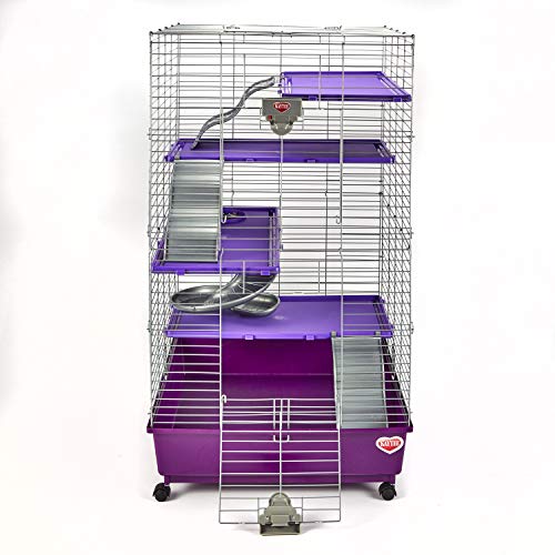 Kaytee My First Home Multi-Level Habitat with Casters for Pet Ferrets