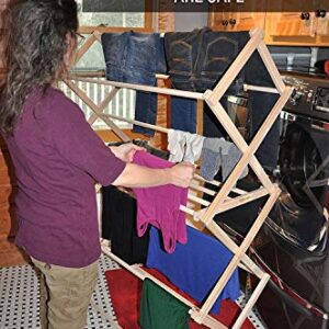 SXINDE Free Standing-Portable Garment Laundry Dryer-Collapsible Clothing Hanging Racks