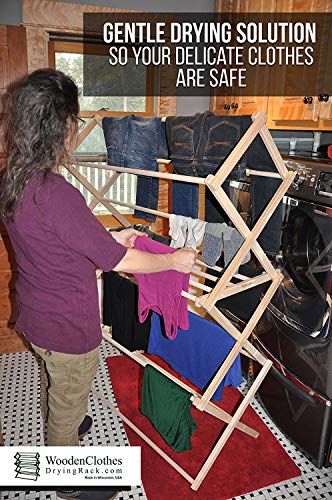 SXINDE Free Standing-Portable Garment Laundry Dryer-Collapsible Clothing Hanging Racks