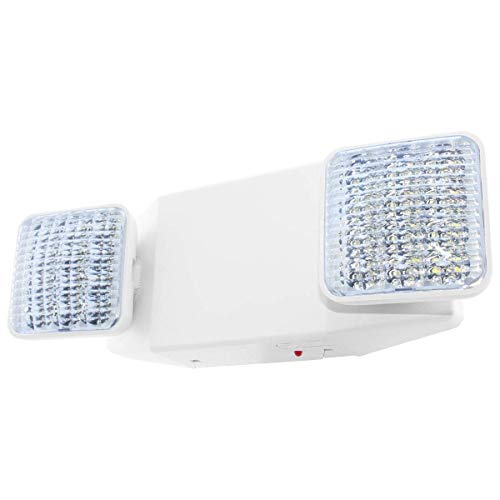 LFI Lights - UL Certified - Hardwired LED Standard Emergency Light - Square Head - EL2WBB