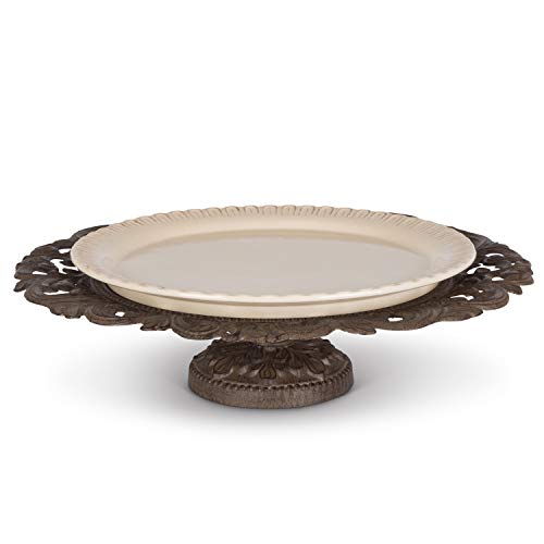 GG Collection Acanthus Leaf Serving Platter with Ceramic Plate