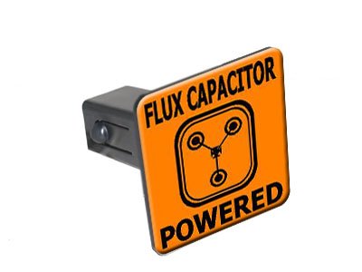 Flux Capacitor Powered Tow Trailer Hitch Cover Plug Insert 1 1/4 inch (1.25")