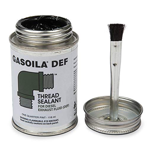 Gasoila DE04 DEF Diesel Exhaust Thread Sealant, 1/4 Pint Brush