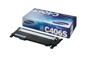 hp samsung electronics clt-c406s toner, cyan