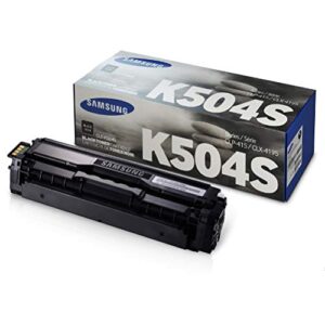 hp samsung electronics clt-k504s toner for clp-415nw, clx-4195fw, sl-c1810w, sl-c1860fw, black (su162a)