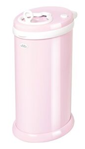 ubbi steel odor locking, no special bag required money saving, awards-winning, modern design, registry must-have diaper pail, pink