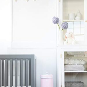 Ubbi Steel Odor Locking, No Special Bag Required Money Saving, Awards-Winning, Modern Design, Registry Must-Have Diaper Pail, Pink