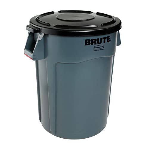 Rubbermaid Commercial 264560Bla Vented Round Brute Lid 24 1/2 X 1 1/2 Black