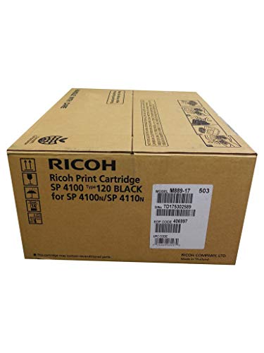 Ricoh 406997 Type 120 Black Toner for SP 4100N, 4100N-KP, 4100SF, 4110N, 4110N-KP, 4110SF, 4210N, 4310N