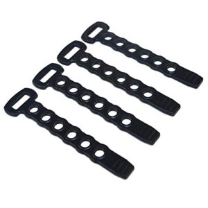 heininger 1012 advantage sportsrack black replacement saddle strap, (pack of 4)