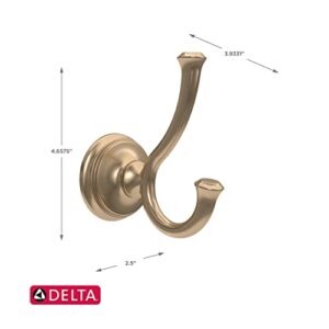 DELTA Cassidy-Towel Hook, Champagne Bronze, Bathroom Accessories, 79735-CZ 4.250;L x 2.650W x 6.125H Inches