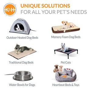 K&H Pet Products CleanFlow Filtered Water Bowl for Dogs, Pet Drinking Water Fountain, Dog Water Dispenser, Granite 80 Ounce Bowl & 90 Ounce Reservoir