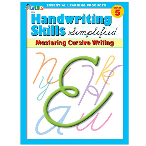 Essential Learning Products Zaner-Bloser Simplified Method Handwriting Skills Grade 5 Mastering Cursive (0229)