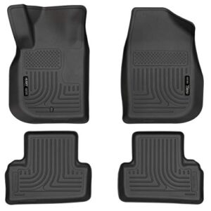 husky liners weatherbeater | fits 2005 - 2010 chevrolet cobalt, 2007 - 2009 pontiac g5, front & 2nd row liners - black, 4 pc.| 98101