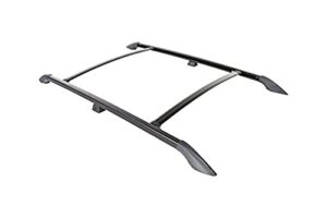 perrycraft av4778-b aventura black 47" w x 78" l drill-in installation roof rack - 110 lbs capacity