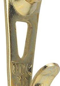 OOK 533710 30-Pound Steel Concrete Picture Hangers, Brass, 3-Pack