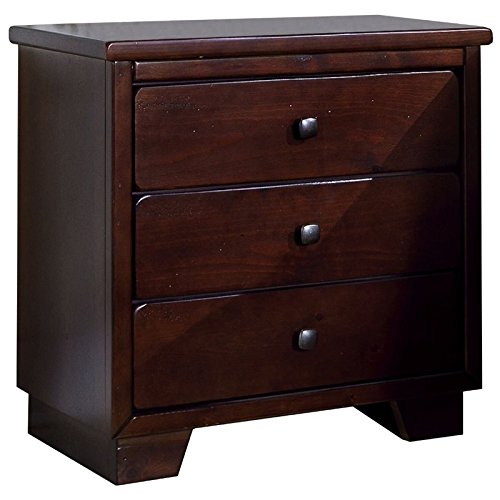 Progressive Furniture Diego Nightstand, 24" x 15" x 25", Espresso Pine