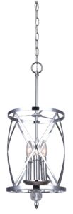 canarm ich172b03ch10 vanessa 3-light chandelier, chrome