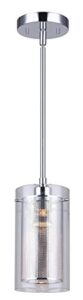 canarm ist184b01ch10 rohe 1-light pendant, chrome