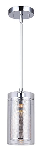 Canarm IST184B01CH10 Rohe 1-Light Pendant, Chrome