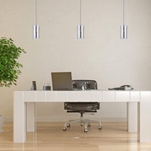 Canarm IST184B01CH10 Rohe 1-Light Pendant, Chrome